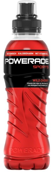 Powerade | Mountain Wild Cherry 500ml, Isotonisches Elektrolytegeträn
