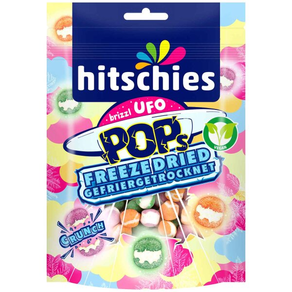 Hitschies | brizzl Ufo Pops Freeze Dried, Gefriergetrocknet • 50g - I